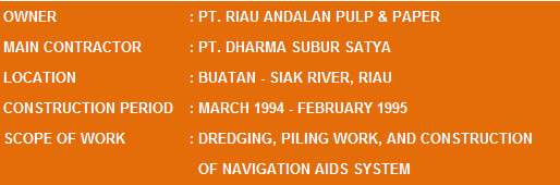 Port of PT. Riau Andalan Pulp & Paper (RAPP) | Marine Contractor ...